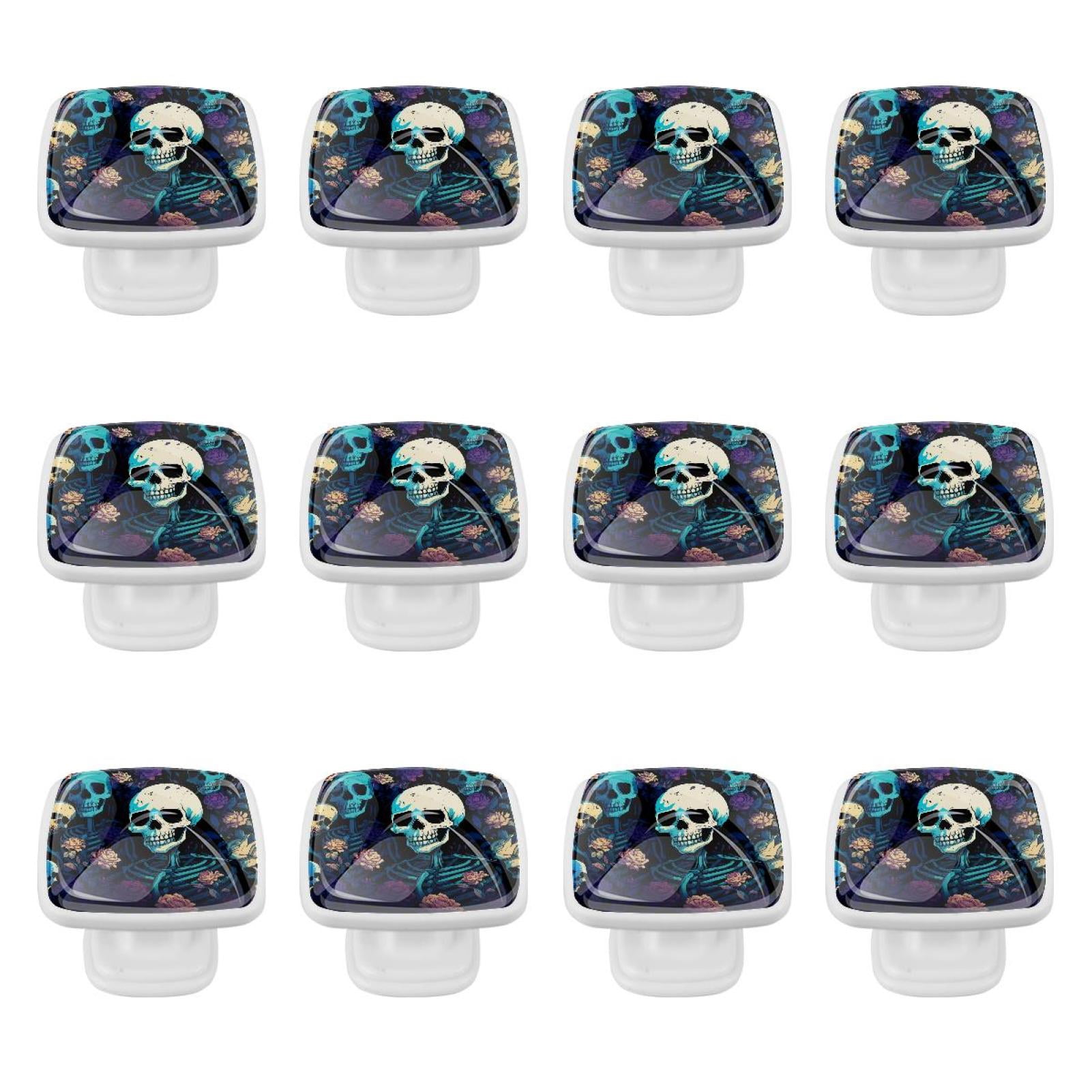 12 Pack Skeleton Square Cabinet Knobs Kitchen Cabinet Pulls Cupboard ...