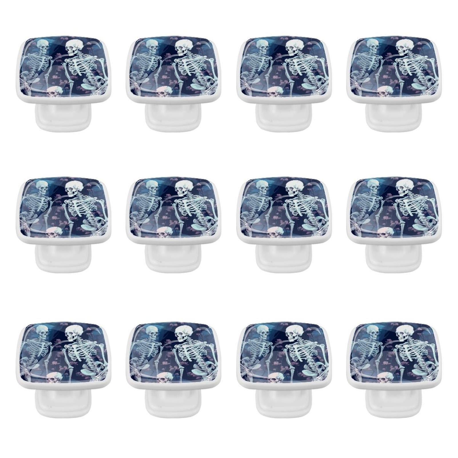 12 Pack Skeleton Square Cabinet Knobs Kitchen Cabinet Pulls Cupboard ...