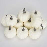 8 Inch Large Artificial Pumpkins Halloween Decor DIY White Foam ...