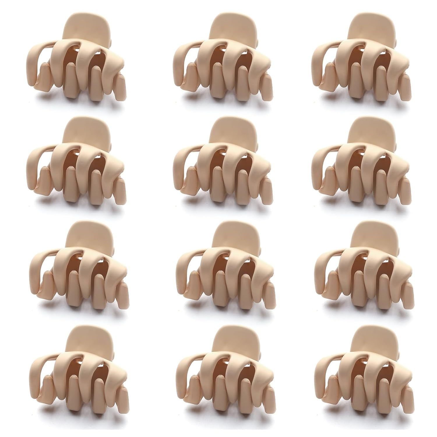 12 Pack Small Hair Claw Clips 1.2 Inch Matte Hair Clips for Thin Hair ...
