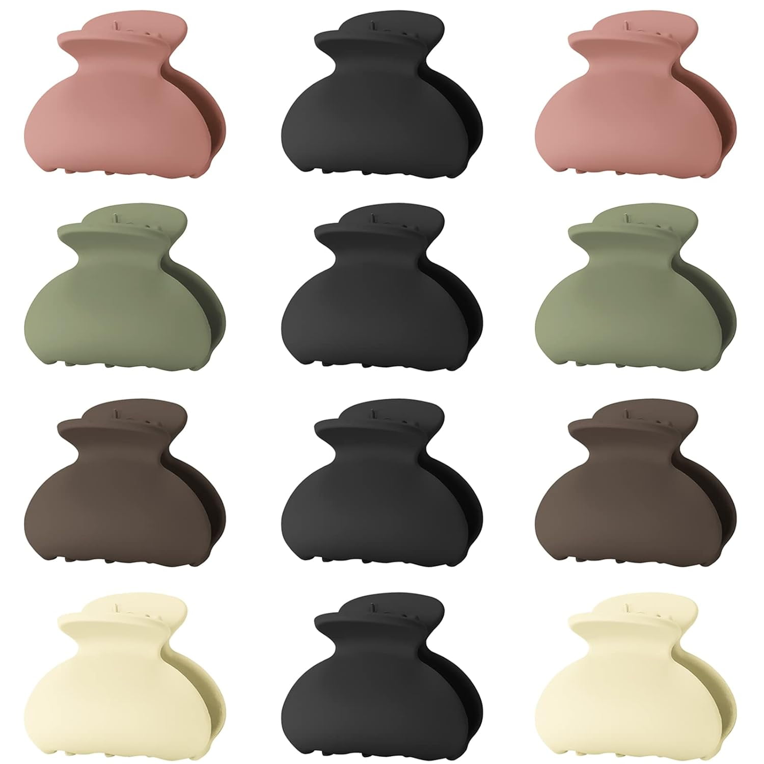 12 Pack Small Hair Claw Clips for Women Thin Fine Short Hair, 1.5 Inch ...