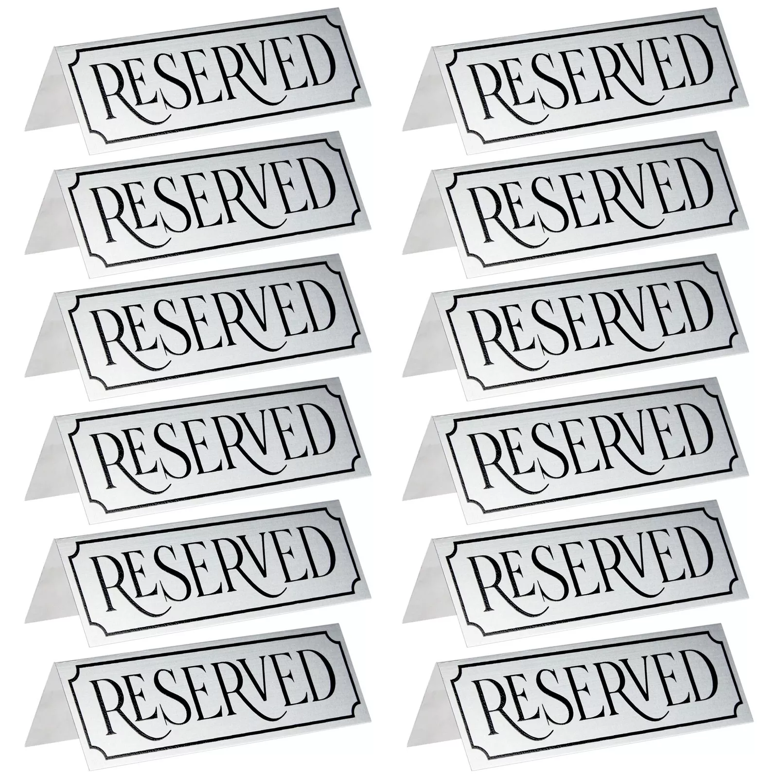 12-Pack Small Reserved Seating Signs for Restaurant and Celebrations, 4 ...