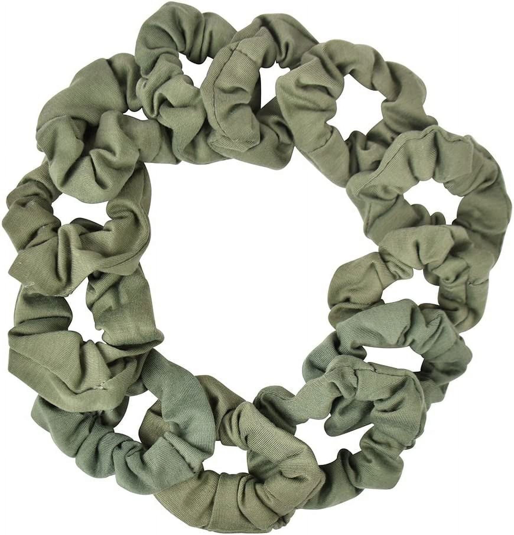 Motique Accessories 12 Pack Small Scrunchie Hair Tie Cotton Scrunchy ...