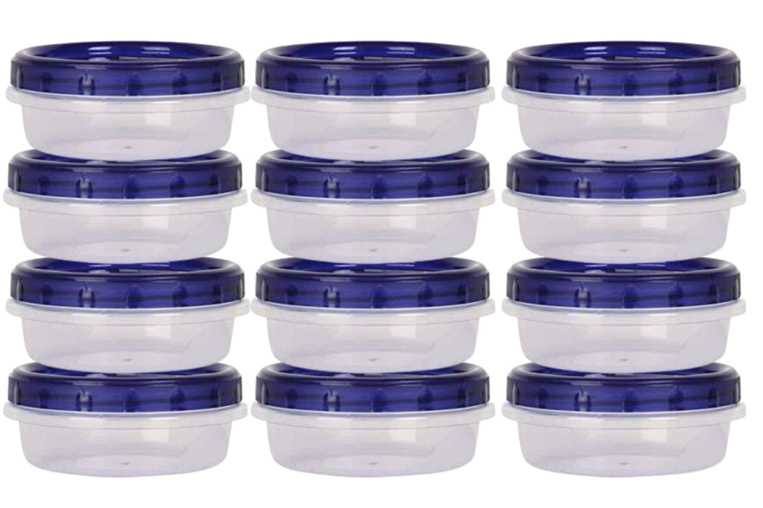 12 Pack Small Twist Top Food Storage Containers Leak Proof, Airtight ...