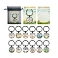 12 Pack Soccer Keychains Bulk with Display Cards & Organza Bags, Soccer ...
