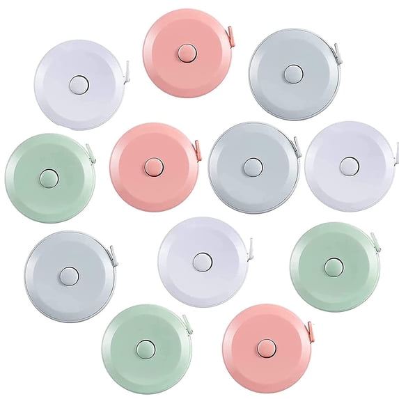 12 Pack Soft Retractable Measuring Tape - Measure for Body Metric ...