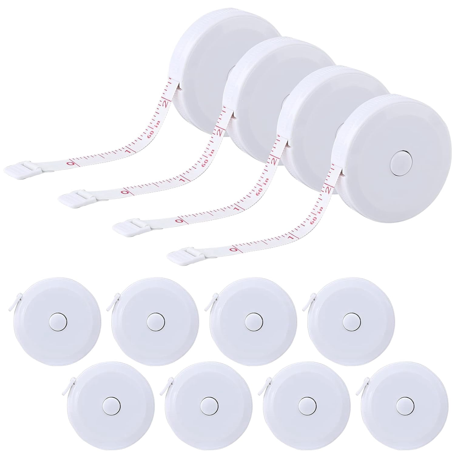 12 Pack Soft Retractable Measuring Tape - Tape Measure for Body ...