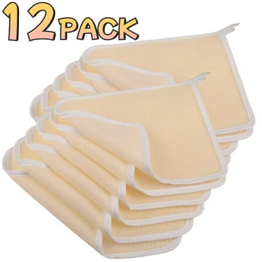 6Pcs Exfoliating Wash Cloths for Body Scrub and Face Clean, Dual-Sided ...