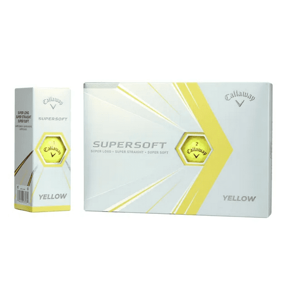 12-Pack Soft Yellow Distance Golf Balls – Low Spin High Launch Soft ...