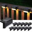 AGPTEK Solar Deck Lights, 2 Color Modes(Warm White & Cool White) Dock ...