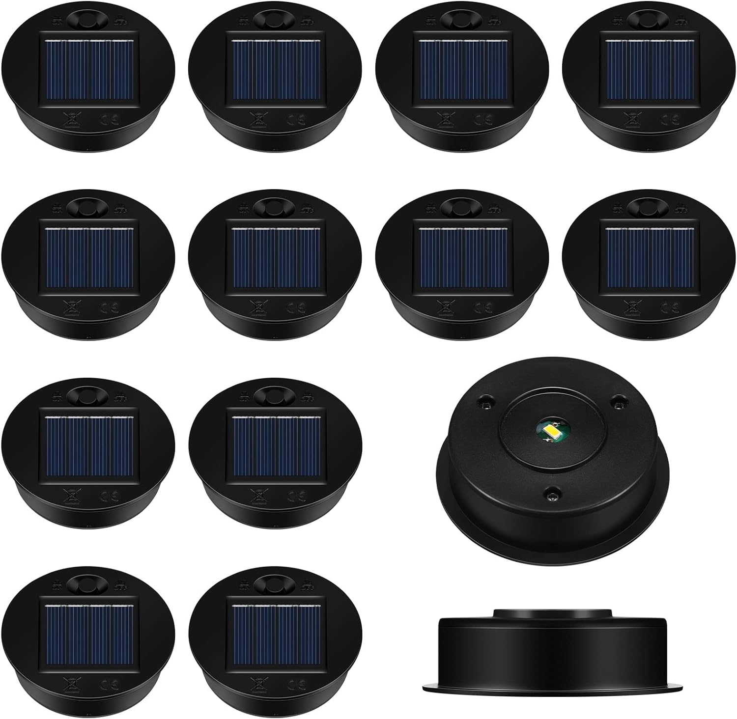 12 Pack Solar Light Replacement Tops Replacement Solar Light Parts ...