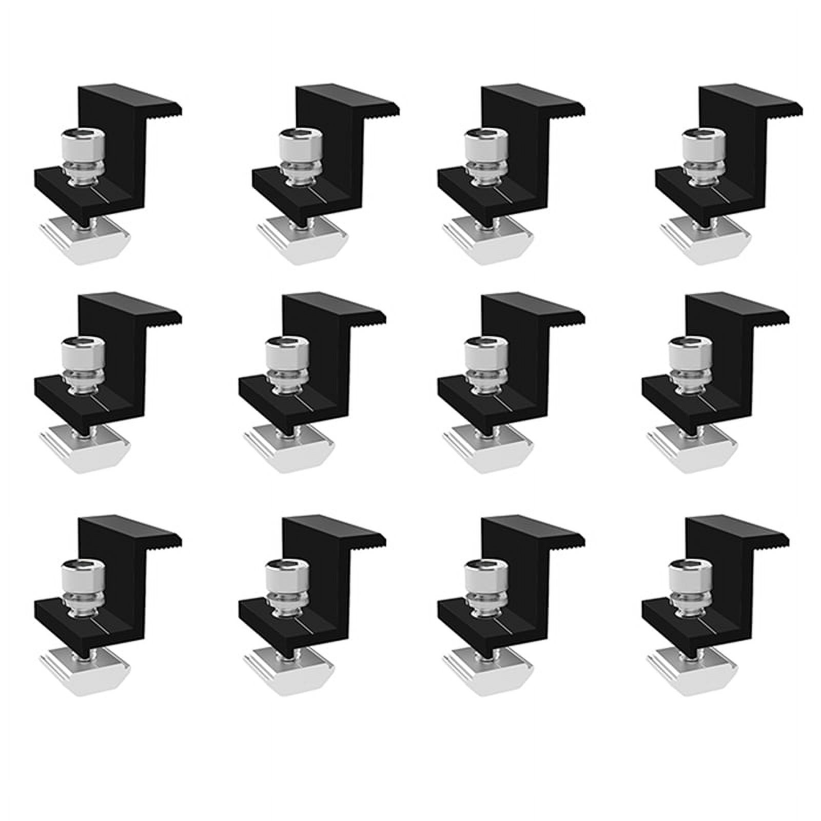 12 Pack Solar Module Holder End Clamp, End Clamp for Mounting Solar ...