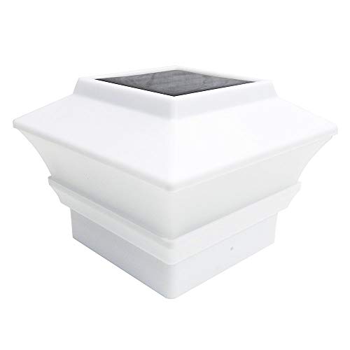 12 Pack Solar White Color Square Post Fence Mount 4x4 (Will Only FIT 4 ...