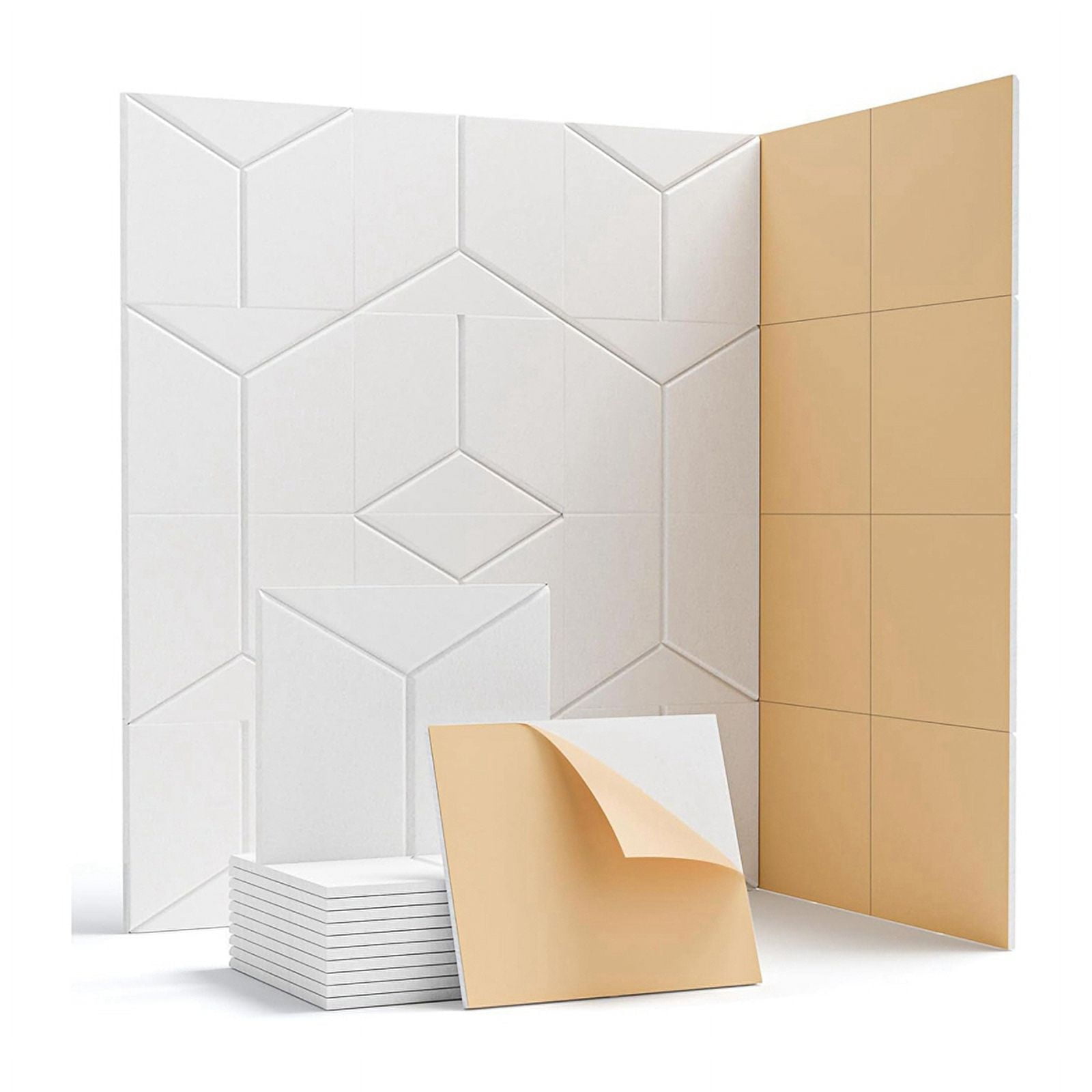 12 Pack Soundproof Wall Panels, 12x10x0.4inch Self-Adhesive Sound Proof ...