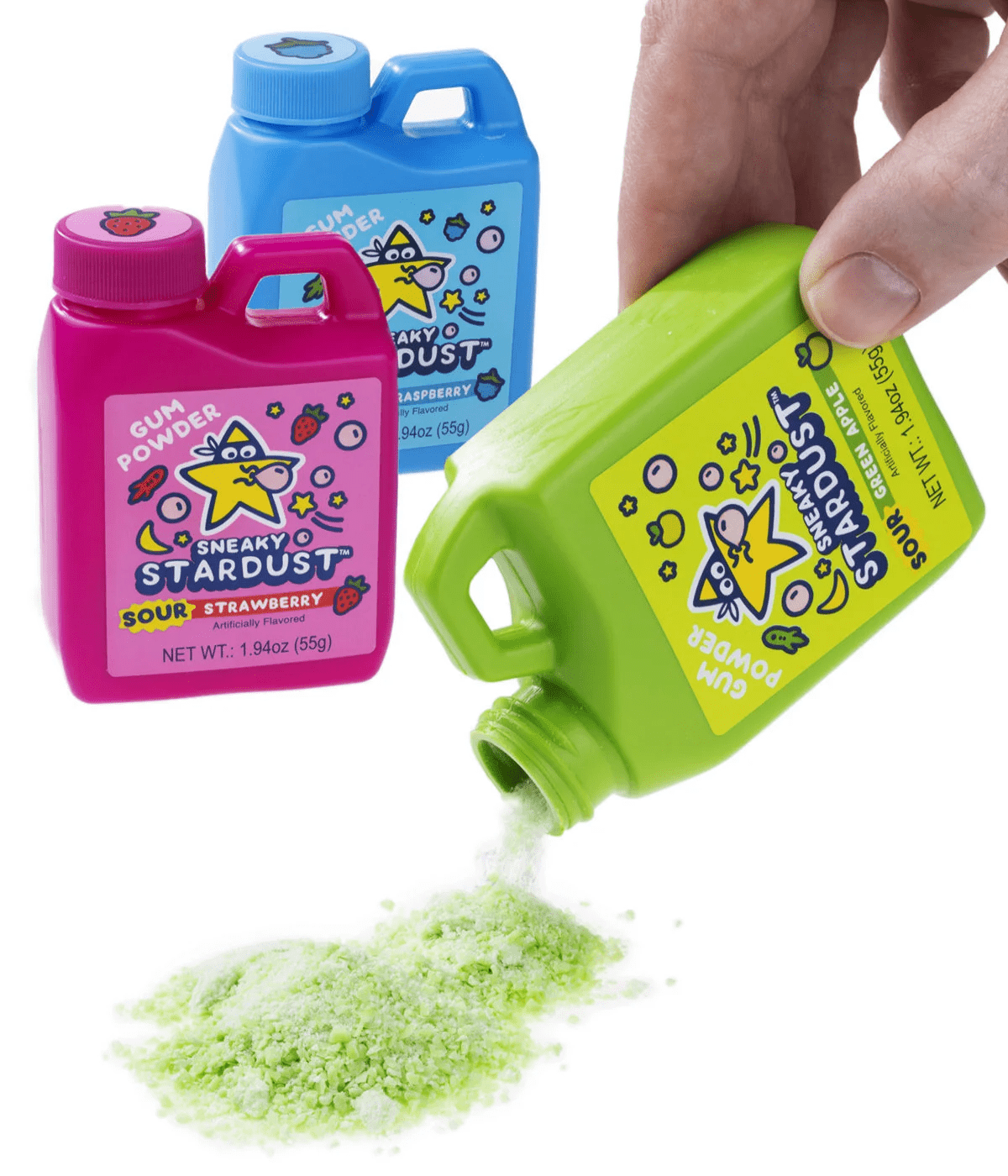 12 Pack Sour Sneaky Stardust Powdered Chewing Gum- {Random Flavor ...