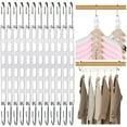 12 Pack Space Saving Hangers for Clothes, Collapsible Hangers Organizer ...