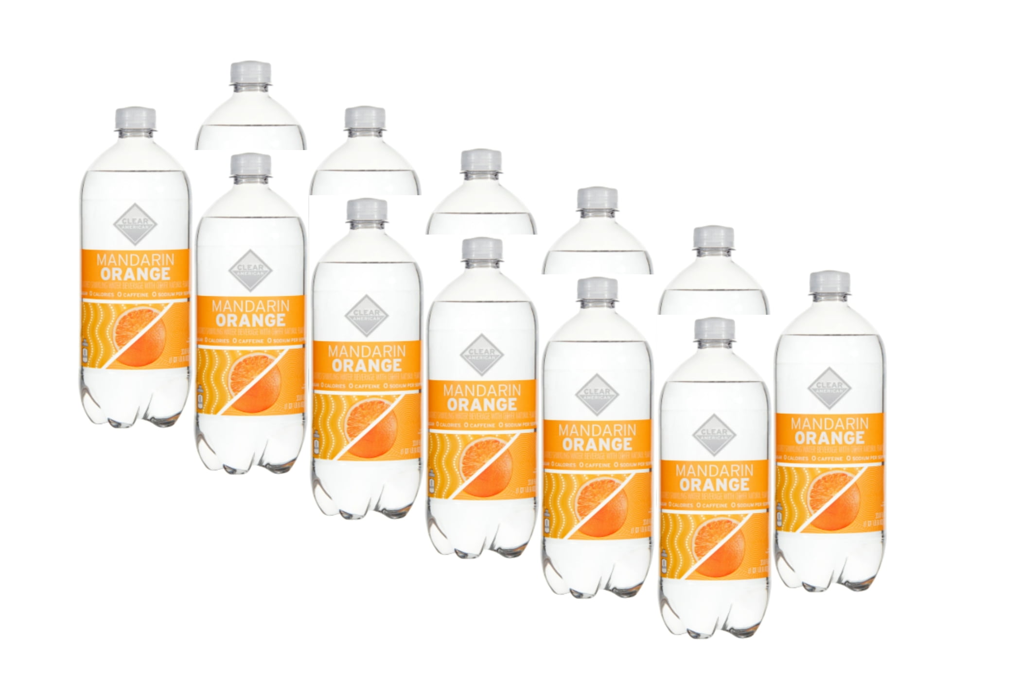 (12 Pack)- Sparkling Water Mandarin Orange, 33.8 fl oz Bottle - Walmart.com