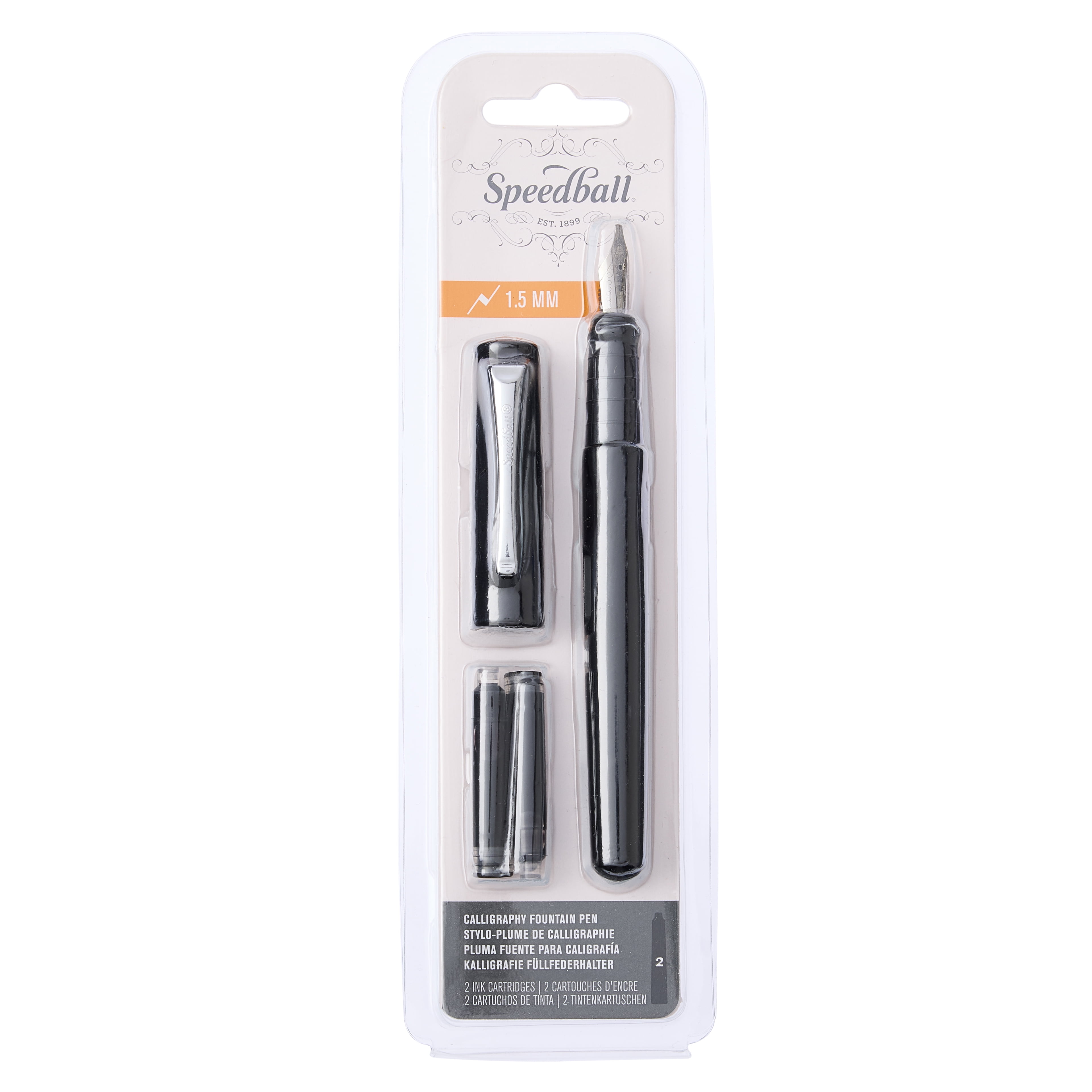 12 Pack: Speedball® Calligraphy 1.5mm Fountain Pen - Walmart.com