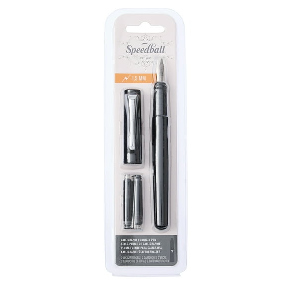 12 Pack: Speedball® Calligraphy 1.5mm Fountain Pen - Walmart.com