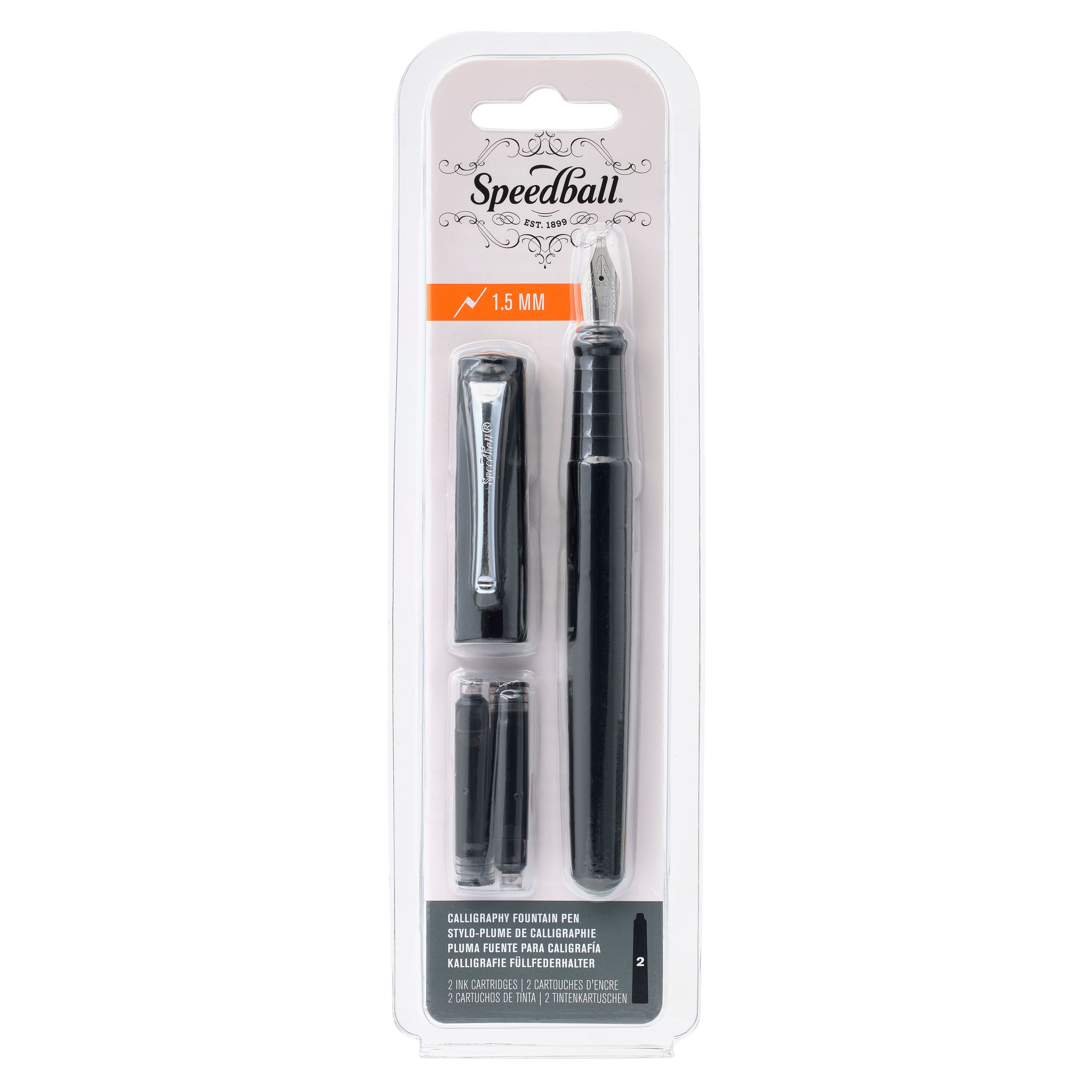 12 Pack: Speedball® Calligraphy 1.5mm Fountain Pen - Walmart.com