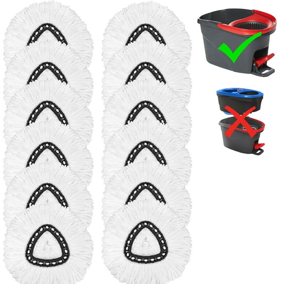 ACDANC 8 Pack Spin Mop Refill - Replacement Head,Microfiber Spin Mop ...