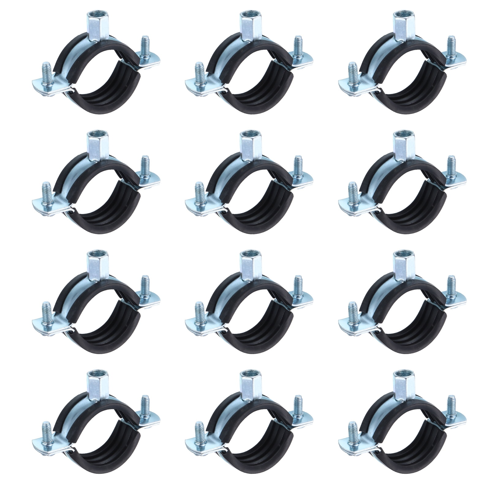 12 Pack Split Ring Pipe Hanger, 40mm/1.6inch Adjustable Pipe Bracket ...