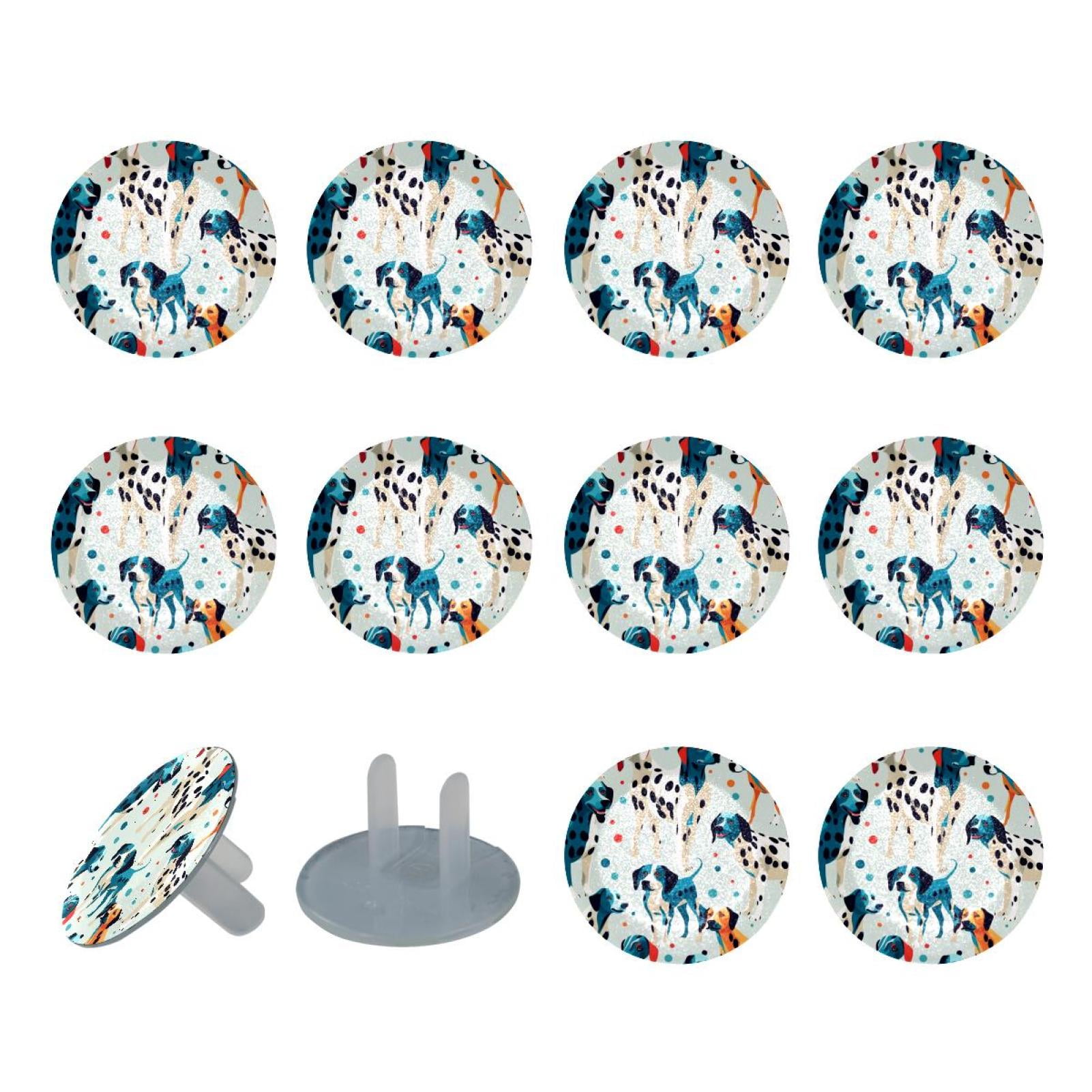 12 Pack Spotted Dog Outlet Covers Baby Proofing Socket Protectors Child ...
