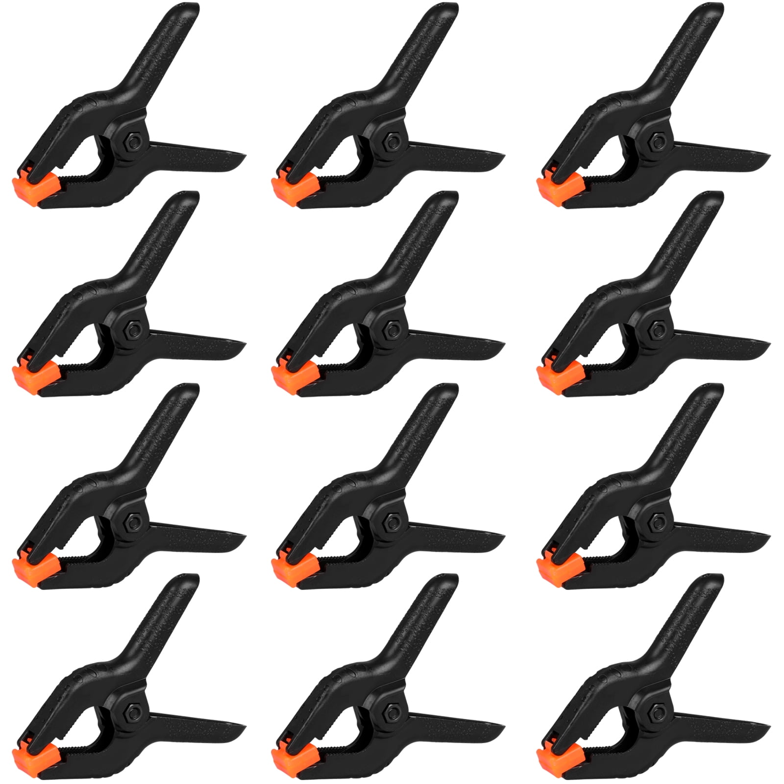 Romeda 12 Pack Spring Clamps 3.5 Inch Plastic Clips Heavy Duty Backdrop ...