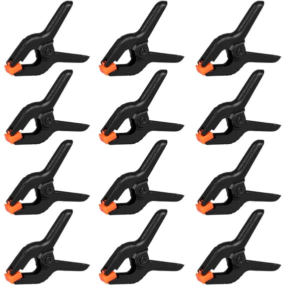 Romeda 12 Pack Spring Clamps 3.5 Inch Plastic Clips Heavy Duty Backdrop ...