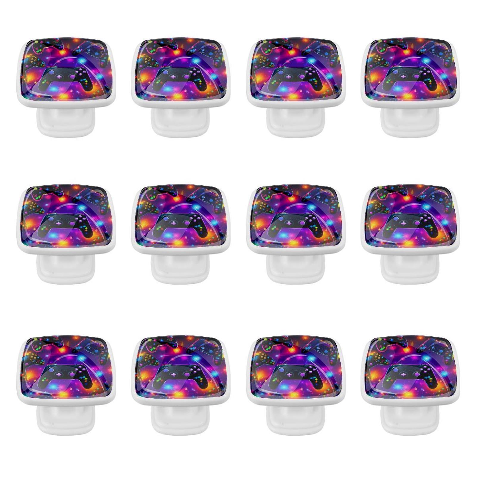 12 Pack Square Kitchen Cabinet Knobs, Gamepad Drawer Pulls, Cabinet ...
