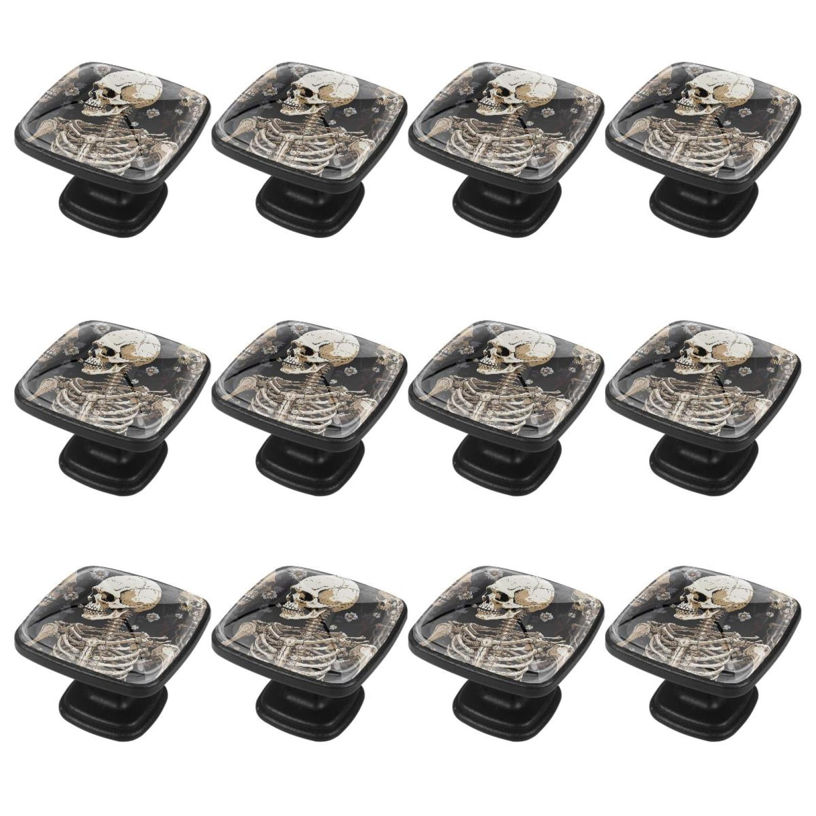 12 Pack Square Kitchen Cabinet Knobs, Skeleton Drawer Pulls, Cabinet ...