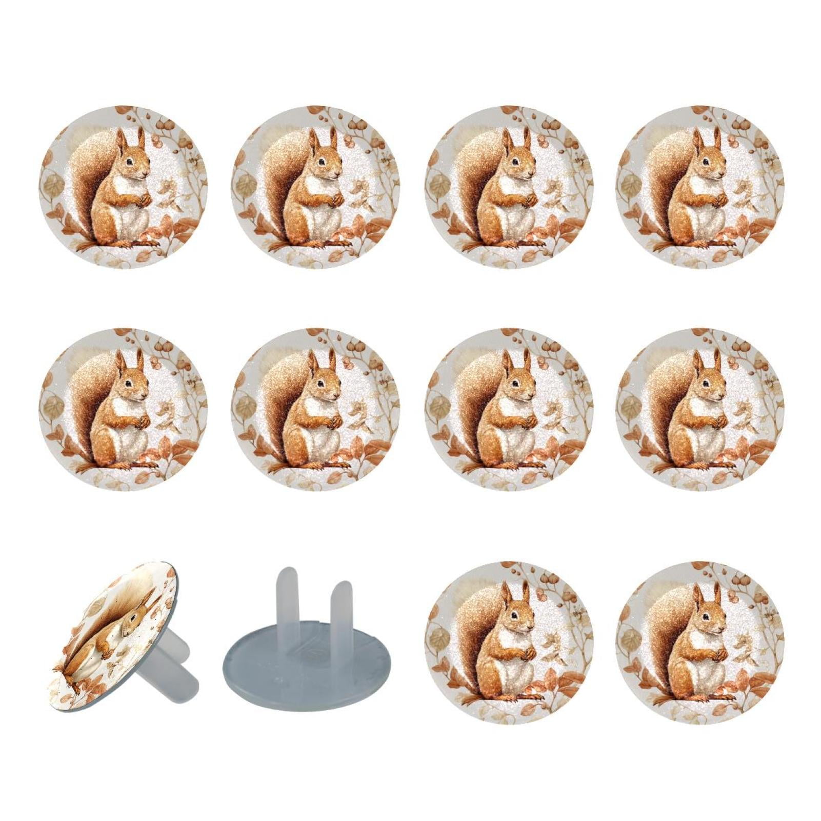 12 Pack Squirrel Outlet Covers Baby Proofing Socket Protectors Child ...