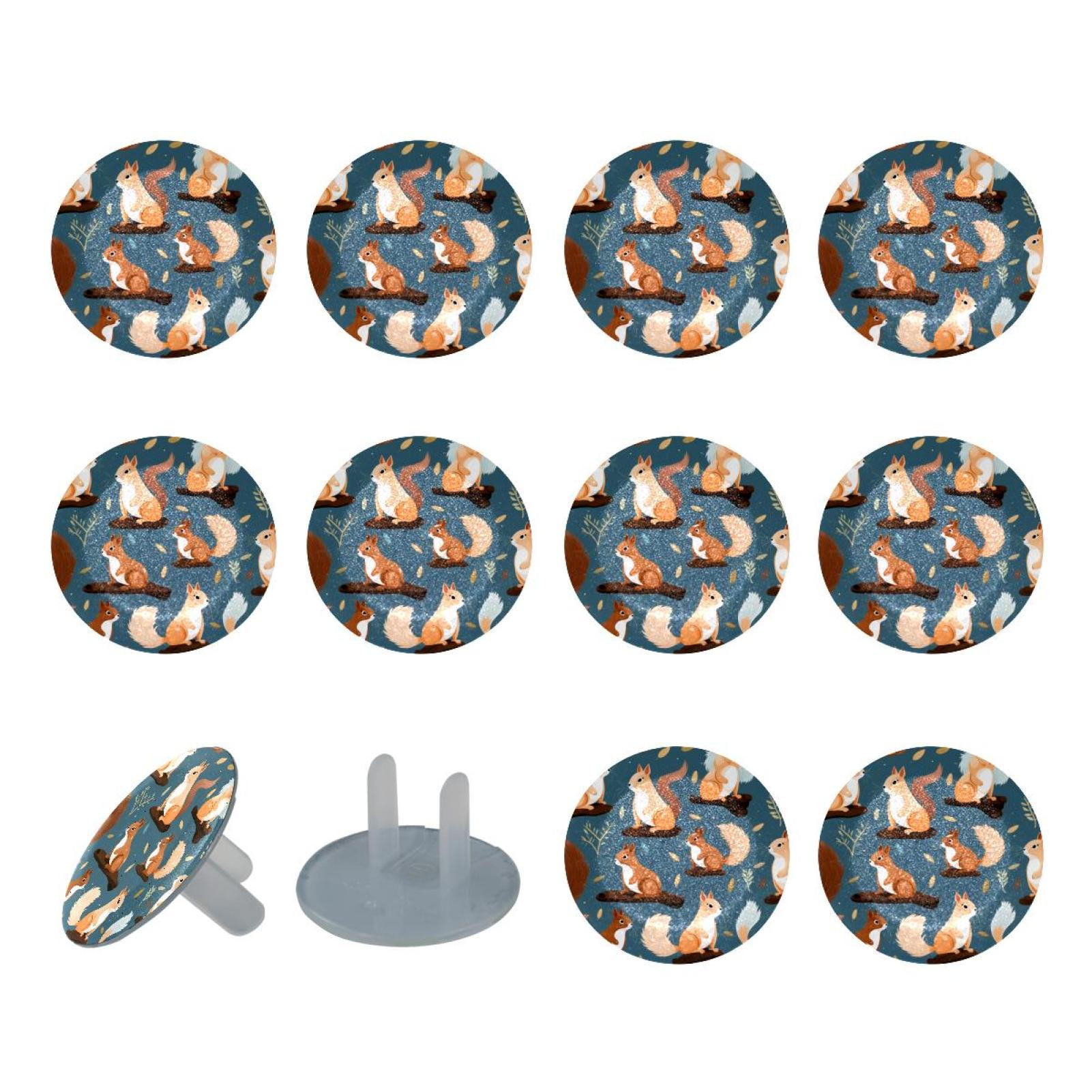 12 Pack Squirrel Outlet Covers Baby Proofing Socket Protectors Child ...