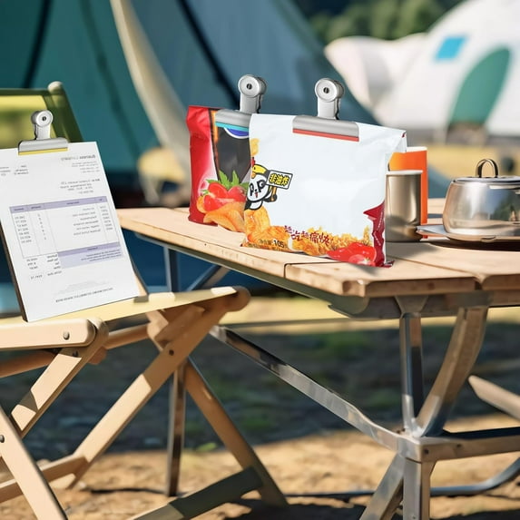 12 Pack Stainless Steel Chip Bag Clips Covered with Silicone - NO More ...