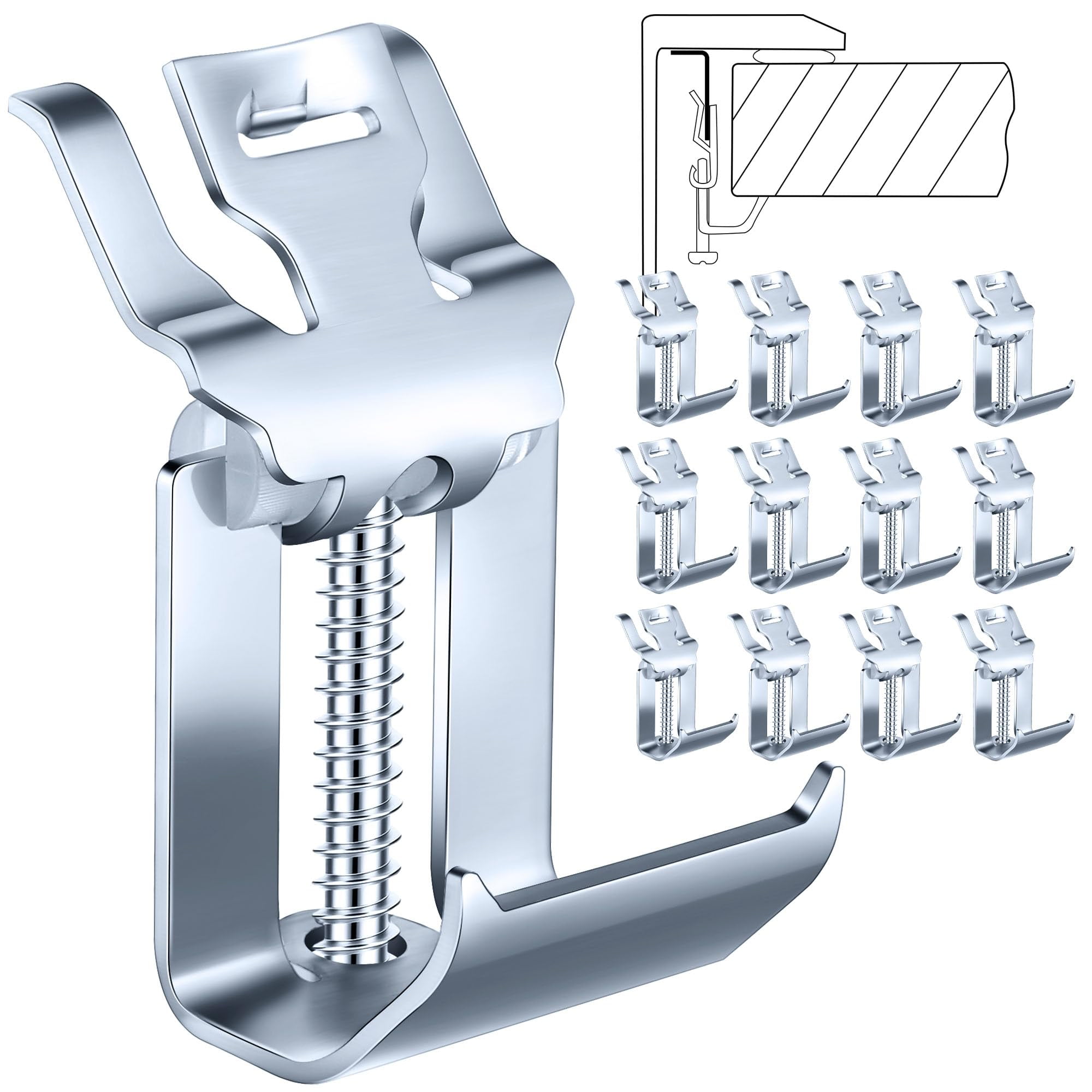 12 Pack Stainless Steel Sink Clips, Undermount Sink Clips Compatible ...