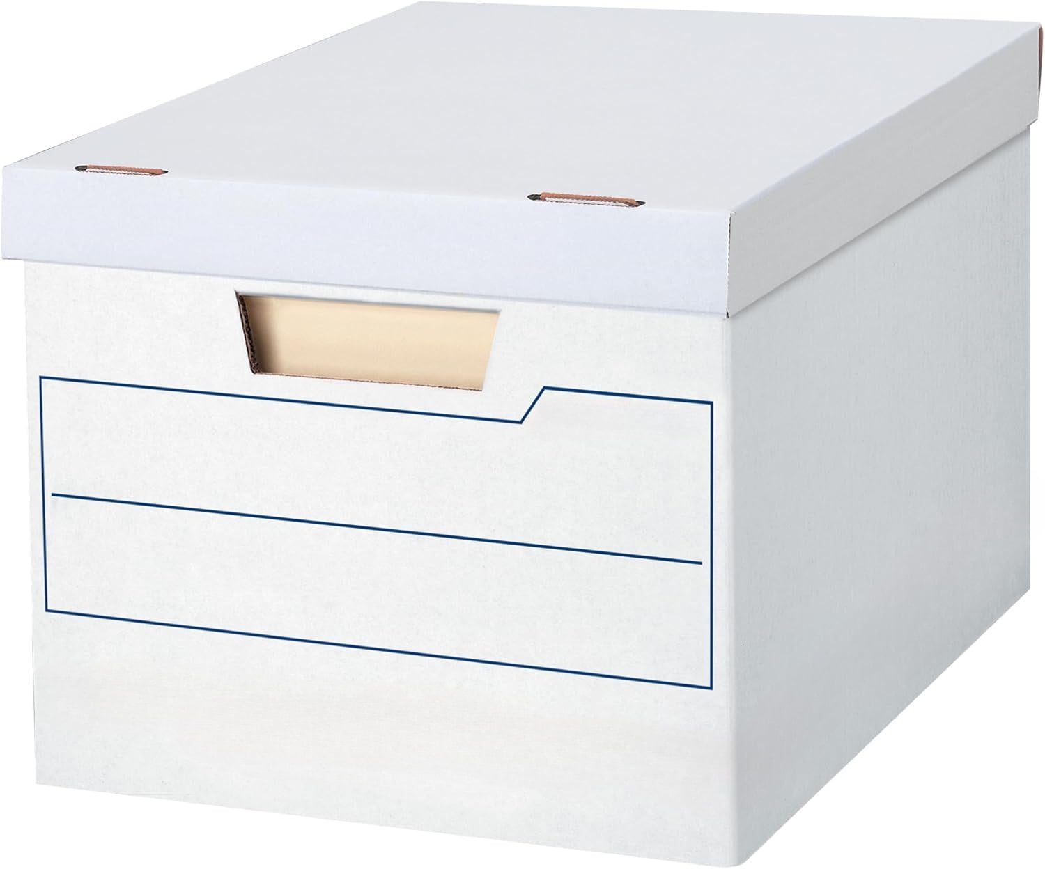 12 Pack Standard Duty File Storage Boxes, Standard Assembly, Removable ...