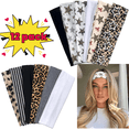 12-Pack Star And Leopard Headbands for Women – Trendy Bowknot And ...