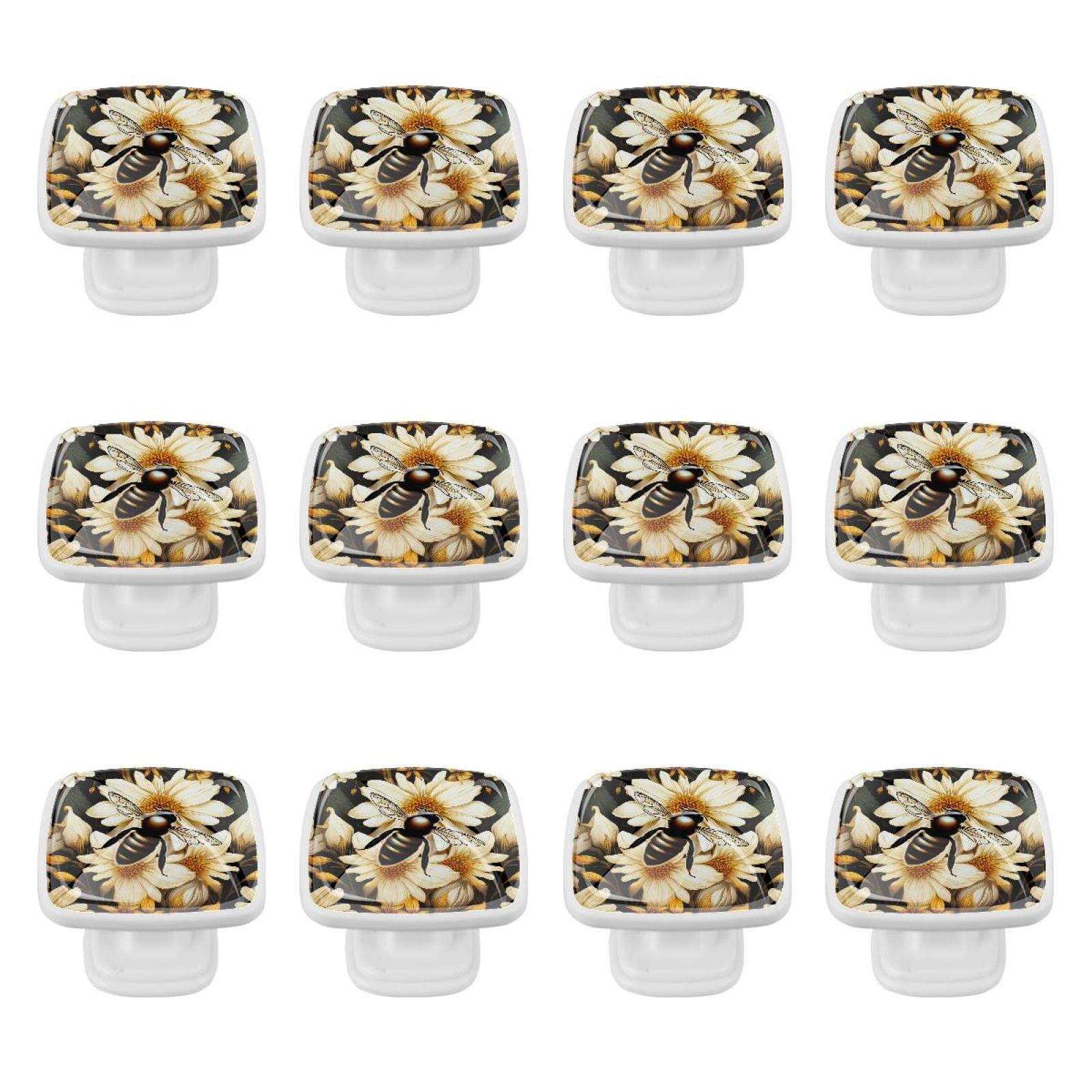12 Pack Starry Bee Kitchen Cabinet Square Knob Cabinet Hardware for ...