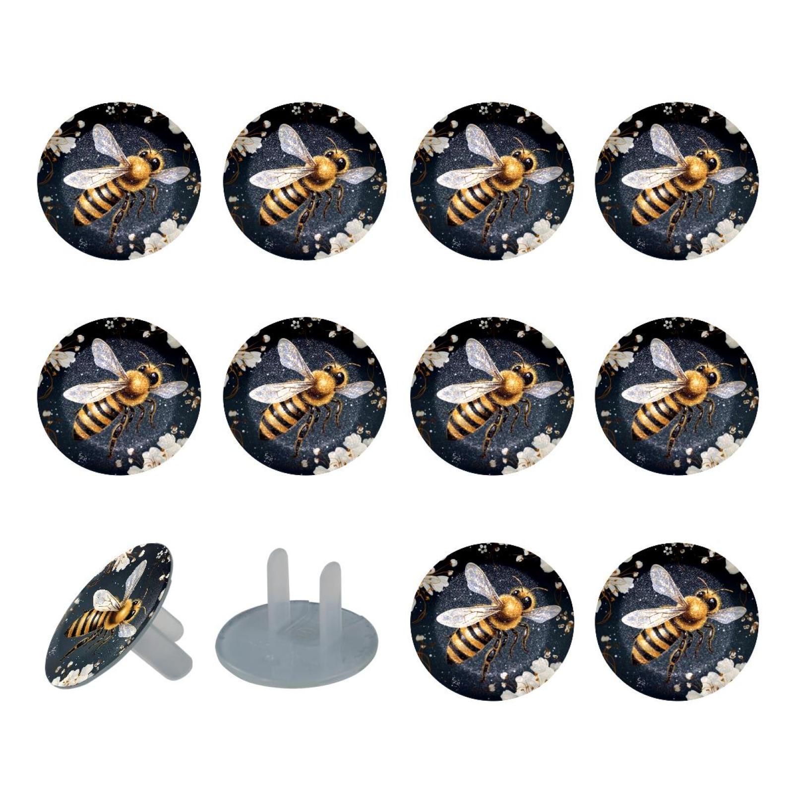 12 Pack Starry Bee Outlet Covers Baby Proofing | Safe Electric Plug ...