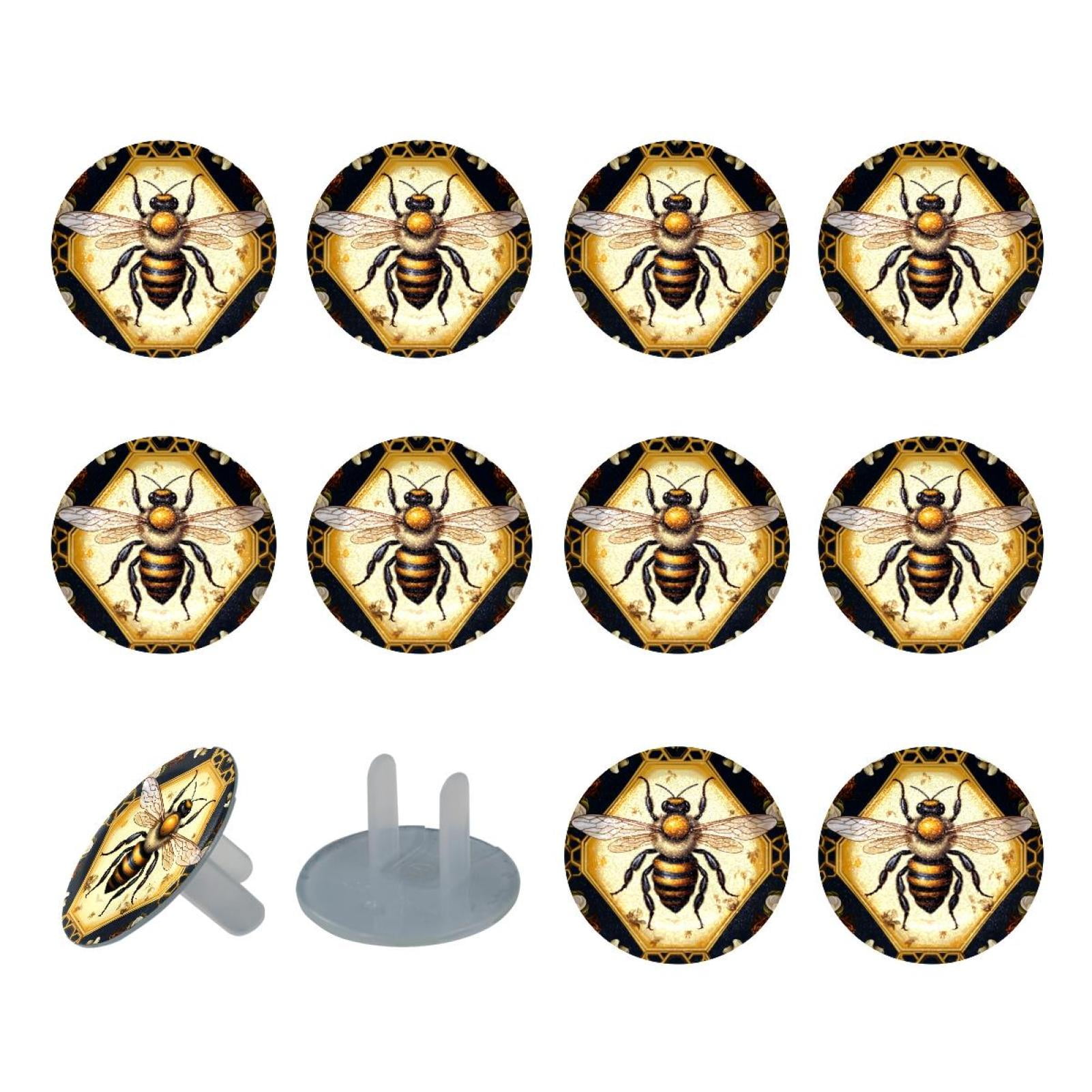 12 Pack Starry Bee Outlet Covers Baby Proofing Socket Protectors Child ...