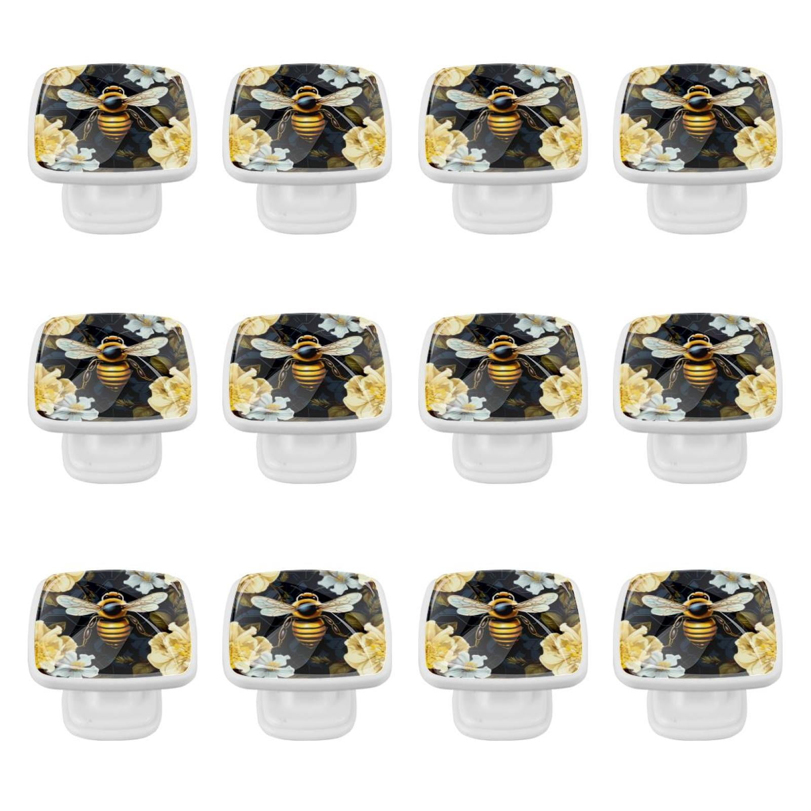 12 Pack Starry Bee Square Cabinet Knobs Kitchen Cabinet Pulls Cupboard ...