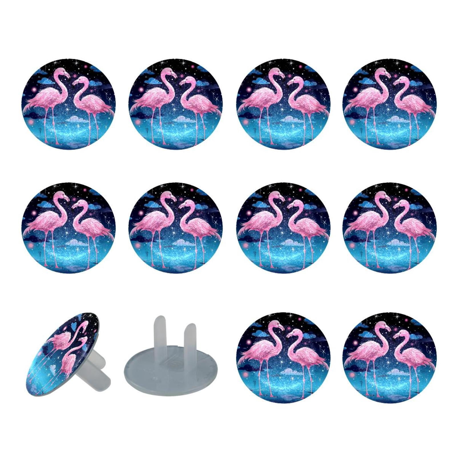 12 Pack Starry Flamingos Outlet Covers Baby Proofing | Safe Electric ...