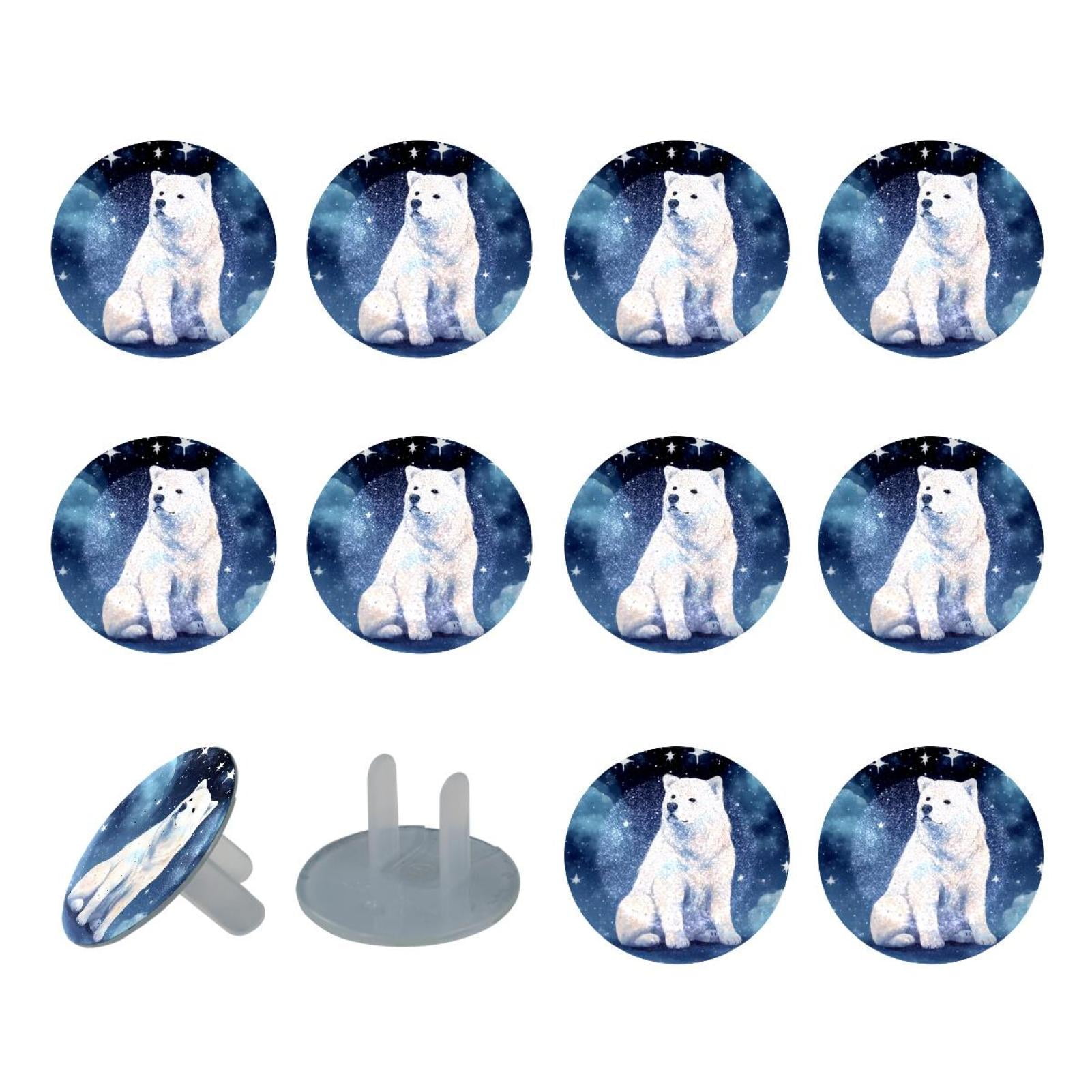 12 Pack Starry Polar Bear Outlet Covers Baby Proofing Plug Covers ...