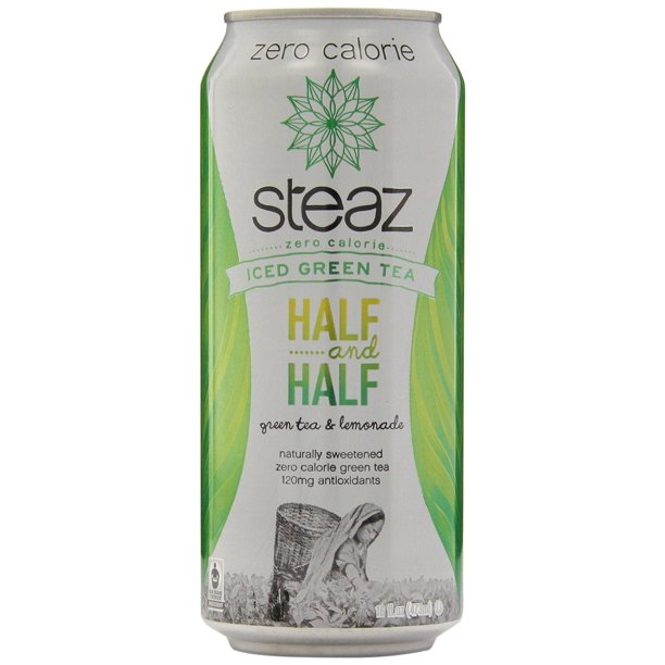 (12 Pack)Steaz Zero Calorie Green Tea - Half and Half, 16 fl oz ...