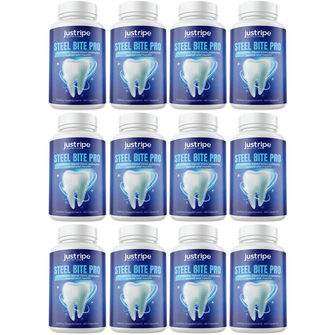 12 Pack Steel Bite Pro for Teeth and Gum Repair Advanced Formula Dental ...