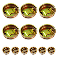 12 Pack Steel Bung Plug Drum 6cm and 3cm Hole Cap 55 Gallon Caps Metal ...