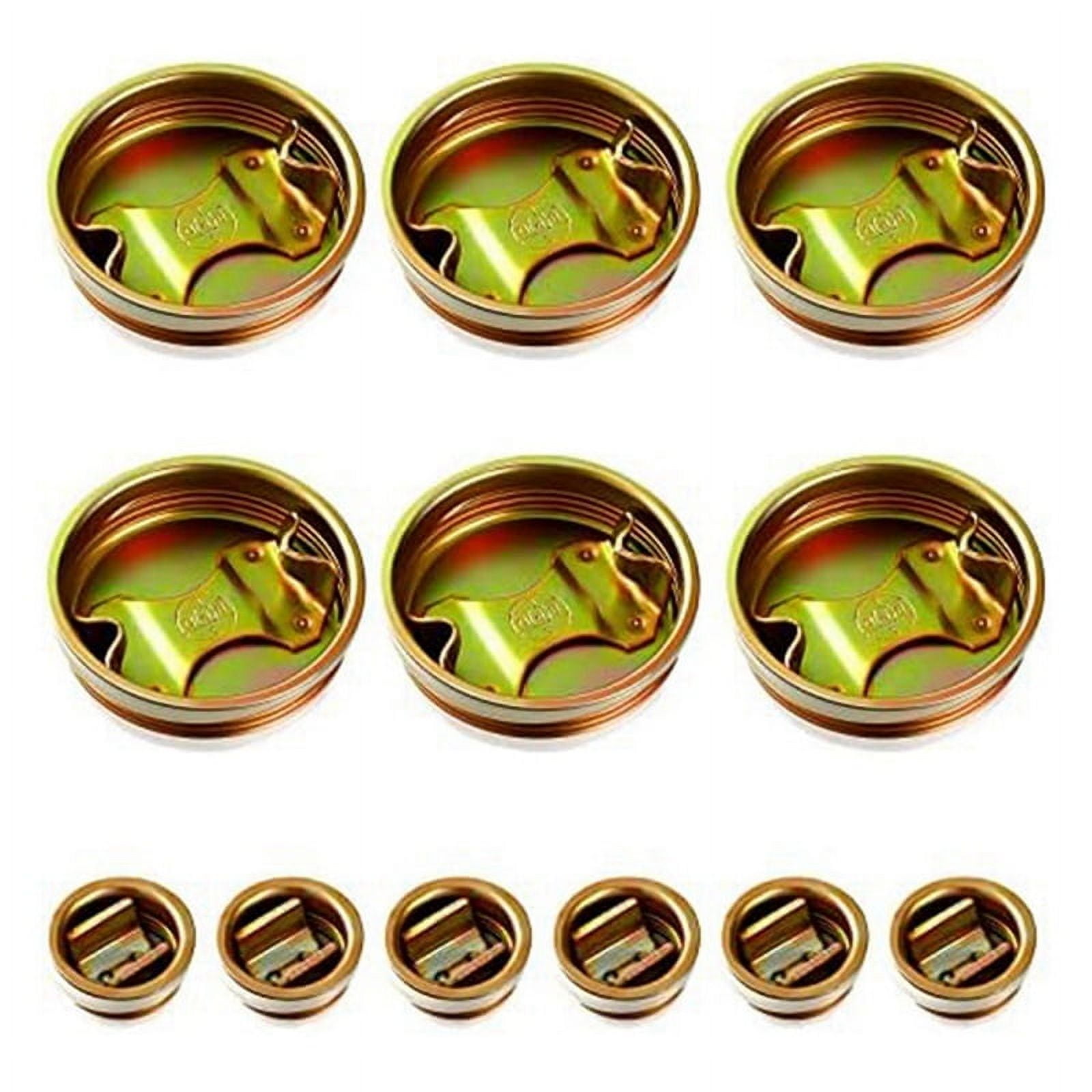 12 Pack Steel Bung Plug Drum 6cm and 3cm Hole Cap 55 Gallon Caps Metal ...