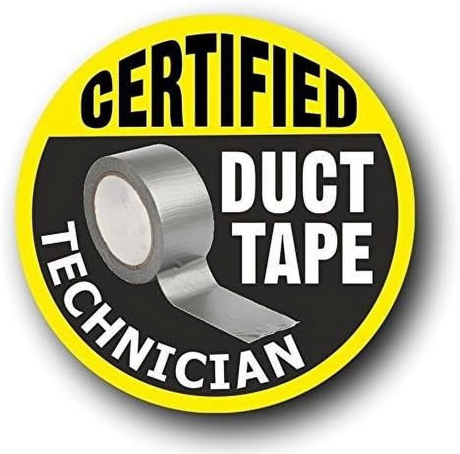 12 Pack - StickerDad® Certified Duct Tape Technician Full Color Printed ...