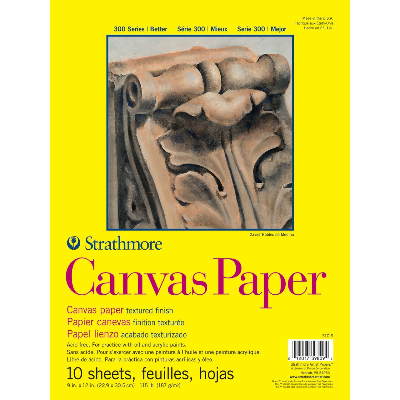 Strathmore 300 Series Canvas Pad, 9" x 12", 12 Pack - Walmart.com