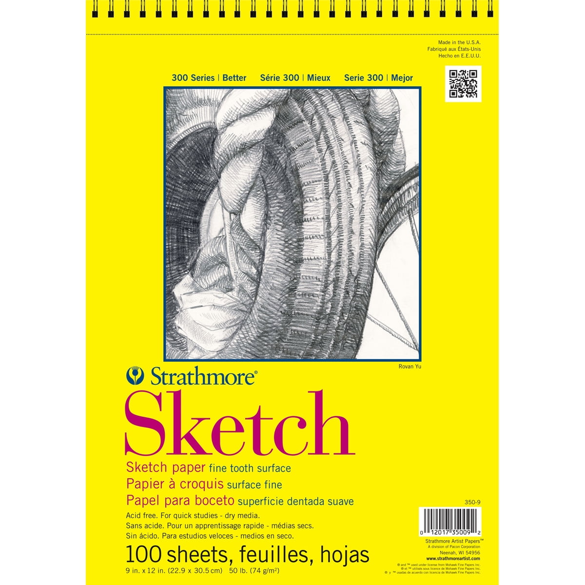 12 Pack: Strathmore® 300 Series Wired Sketch Paper Pad - Walmart.com